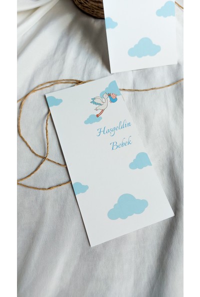 Çikoleyt Design Makrome Kartı - Hoşgeldin Bebek (9,5x19cm) 50 Adet Çikoleyt Design Makrome Kartı - Hoşgeldin Bebek (9,5x19cm) 50 Adet