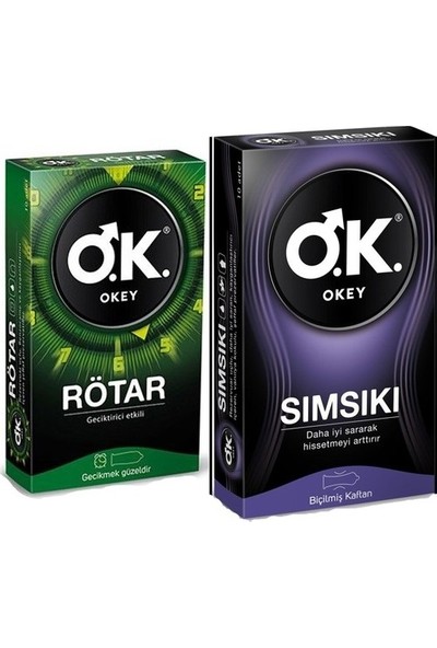 Okey Prezervatif Rötar 10 Lu + Sımsıkı 10 Lu