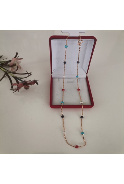 Gena Moda Gold Renk Xuping Renkli Çelik Kolye Gena Moda Gold Renk Xuping Renkli Çelik Kolye