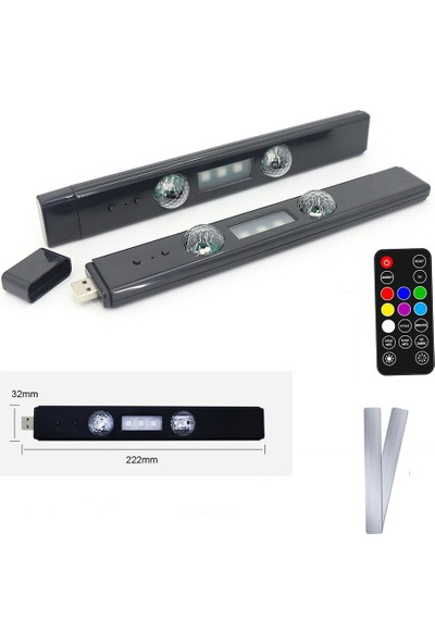 Dekohop Oto Dekorasyon Magnet Tavan Disko Dj LED Ambians Lambası Dekohop Oto Dekorasyon Magnet Tavan Disko Dj LED Ambians Lambası