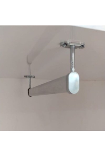 FSM Alüminyum Dolap Içi Oval Askı Borusu + 2 Adet Tavan Askı Aparatı + Vidaları FSM Alüminyum Dolap Içi Oval Askı Borusu + 2 Adet Tavan Askı Aparatı + Vidaları