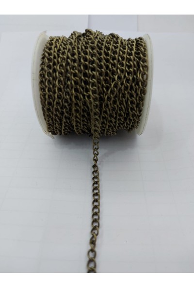 Ztt Zincir 1 mm Antik Sarı Renk Takı ve Kolye Yapımı 5 Metre Ztt Zincir 1 mm Antik Sarı Renk Takı ve Kolye Yapımı 5 Metre