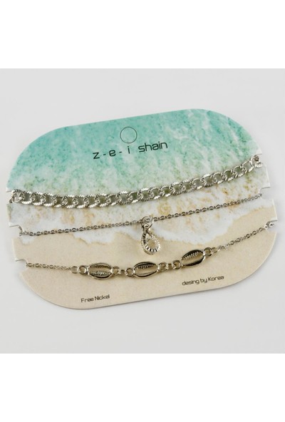 Greathings 3'lü Kalp Figürlü Halhal