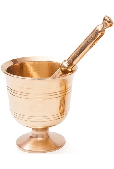 Ustası Antepte Phantom El Yapımı Pirinç Havan No:1, 8 cm