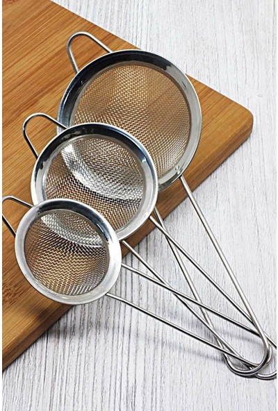 Bamovi Çelik 3 Boy Çay Süzgeçi