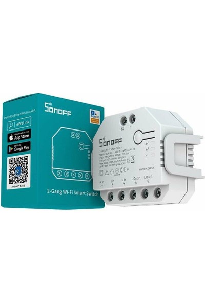Sonoff Dualr3 Wifi Anahtar Arkası Röle Modülü | Alexa , Google | Iki Çıkışlı | Uzaktan Kumanda Edilebilir Sonoff Dualr3 Wifi Anahtar Arkası Röle Modülü | Alexa , Google | Iki Çıkışlı | Uzaktan Kumanda Edilebilir