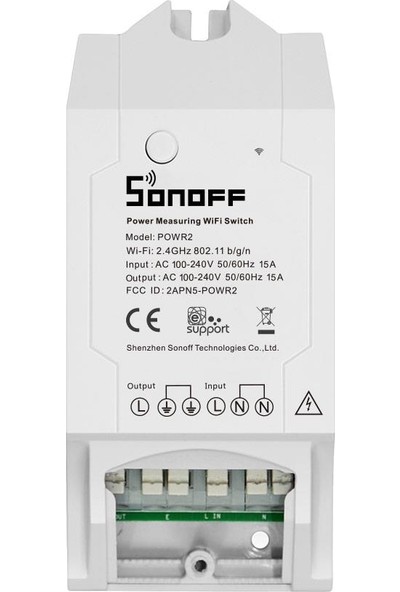 Sonoff Powr2 Anahtarlama Switch Modülü | Alexa , Google , Ifttt | Wifi | Enerji Izleme Özellikli Sonoff Powr2 Anahtarlama Switch Modülü | Alexa , Google , Ifttt | Wifi | Enerji Izleme Özellikli