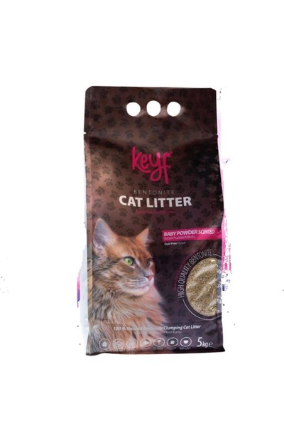 Keyf Bebek Pudrası Kokulu Kedi Kumu 5 kg
