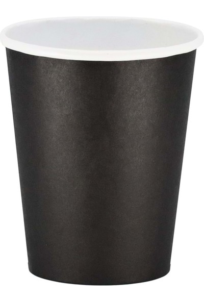 Trendpack - Siyah Karton Bardak Ekstra Kalın 14 Oz 50'li
