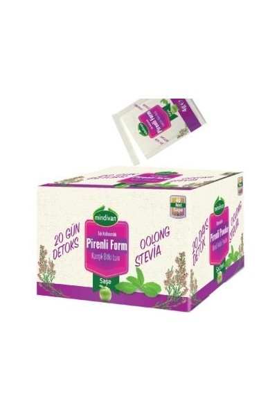 Mindivan Pirenli Form Detox Bitki Çayı. 40 Adet