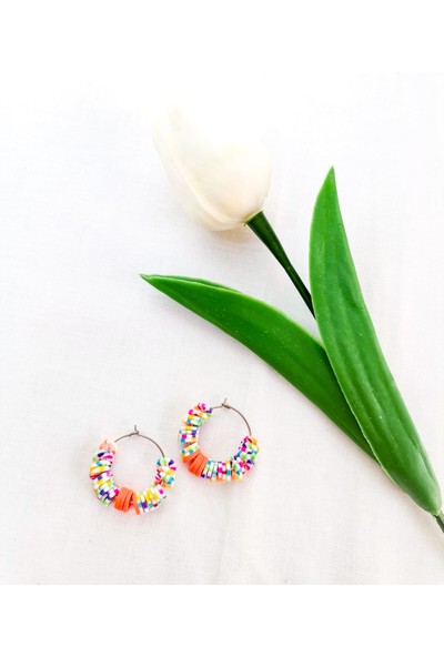 Pukk Butik Renkli Bijuteri Küpe