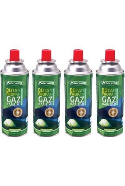Orcamp Orgaz KTS-227 Gaz Kartuşu 4'lü Set