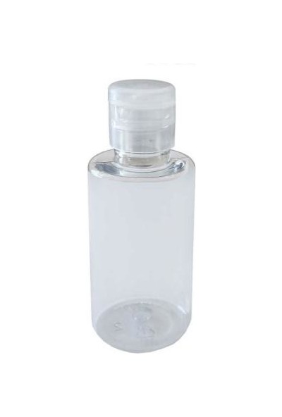 Güvenç Ambalaj 50 ml - Açmalı Kapaklı Pet Şişe - Plastik Şişe (10 Adet)