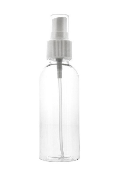 Güvenç Ambalaj 100 ml - 50 Adet - Şeffaf Pet Sprey Başlıklı Boş Şişe