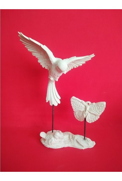 Bayrampaşa Hobi Ham Polyester Ayaklı Kuşlu Kelebek Obje Bayrampaşa Hobi Ham Polyester Ayaklı Kuşlu Kelebek Obje