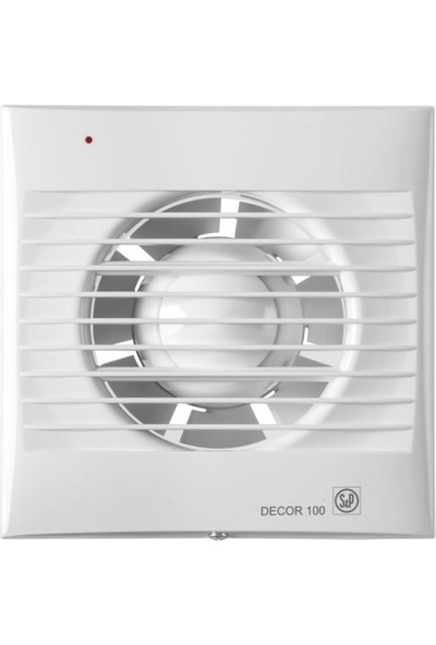 Soler&Palau DECOR-100 C (Pilot Lamba, Geri Tepme Ventili) FAN-95M3/H