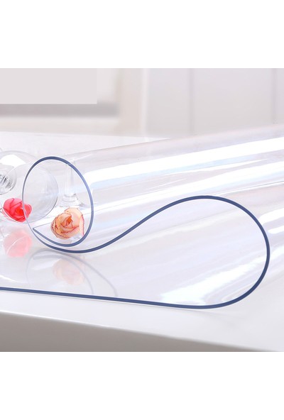 Ceren Şeffaf 1,7 mm En: 70 cm Kalın Pvc Masa Örtüsü Koruyucu