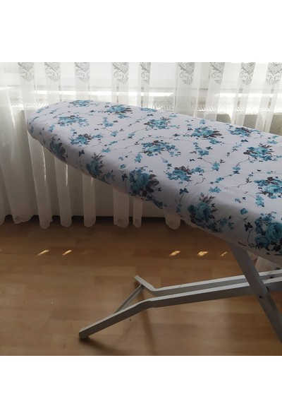 Efem Home Keçeli Lastikli Isıya Dayanıklı Lüks Ütü Masası Örtüsü Bezi Kılıfı 55X140