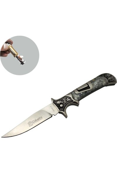 Columbia Alsepeteavm Columbia Serisi B3207-A 21 cm Tutmalı Sedef Bıçak Jobon Kibritli Columbia Alsepeteavm Columbia Serisi B3207-A 21 cm Tutmalı Sedef Bıçak Jobon Kibritli