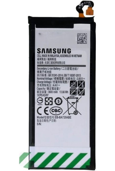 Bizim Stok Kvk Teknik Servisinden Tedarik Samsung Galaxy A7 2017 - A720 Batarya Pil Bizim Stok Kvk Teknik Servisinden Tedarik Samsung Galaxy A7 2017 - A720 Batarya Pil