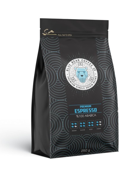Blue Bear Kahve Espresso Öğütülmüş - Espresso 250 gr Blue Bear Kahve Espresso Öğütülmüş - Espresso 250 gr