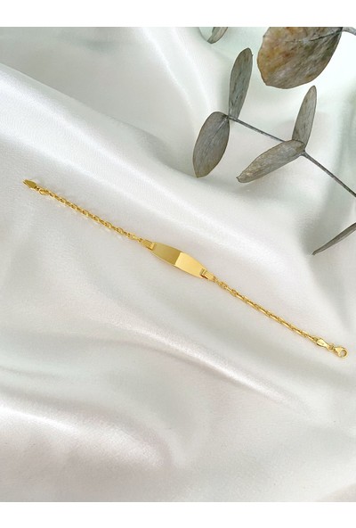 Vera Design Gold Kalın Forzeli Altın Çocuk Künyesi Vera Design Gold Kalın Forzeli Altın Çocuk Künyesi