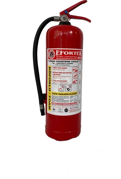Sistaş Yangın Köpüklü Söndürme Cihazı 6 kg Sistaş Yangın Köpüklü Söndürme Cihazı 6 kg
