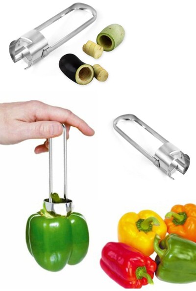 Righton Paslanmaz Pratik Dolma Biber Patlıcan Oyacak Metal Righton Paslanmaz Pratik Dolma Biber Patlıcan Oyacak Metal