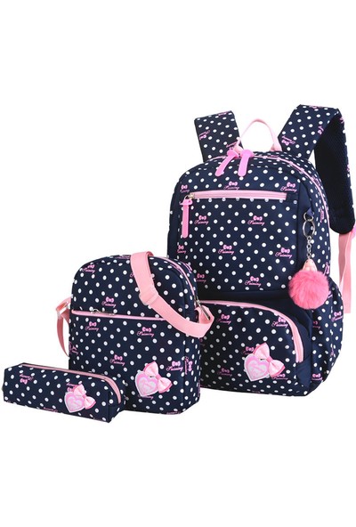 Wonderful 3'lü Moda Çocuk Baskı Sırt Çantası Kız Öğrenci Okul Çantası (Yurt Dışından) Wonderful 3'lü Moda Çocuk Baskı Sırt Çantası Kız Öğrenci Okul Çantası (Yurt Dışından)