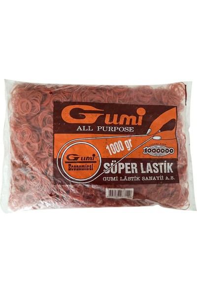 Gummi Lastik Ithal Süper Maydanoz, Ispanak, Pırasa, Ambalaj, Para Lastiği Kırmızı 1 kg