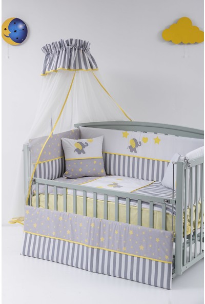 Mini Baby Aqua Cibinlikli Uyku Seti 60X120 Ölçü Mini Baby Aqua Cibinlikli Uyku Seti 60X120 Ölçü
