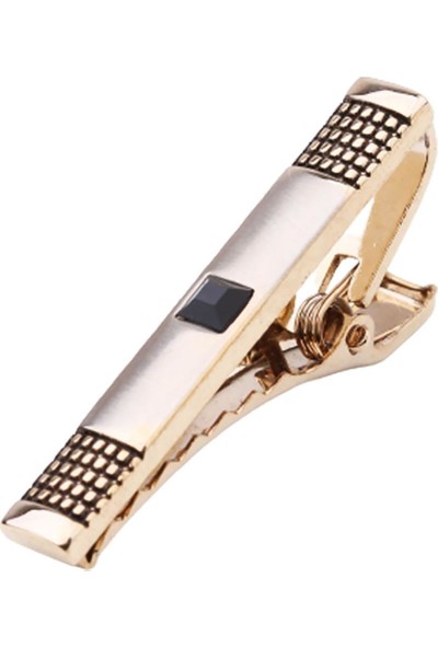 Kravatkolik Gold Renk Mat Siyah Taşlı Kravat Iğnesi KIY434 Kravatkolik Gold Renk Mat Siyah Taşlı Kravat Iğnesi KIY434