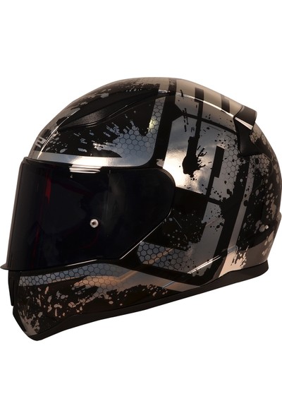 Ls2 Rapıd Spy Mat Siyah Beyaz Kask