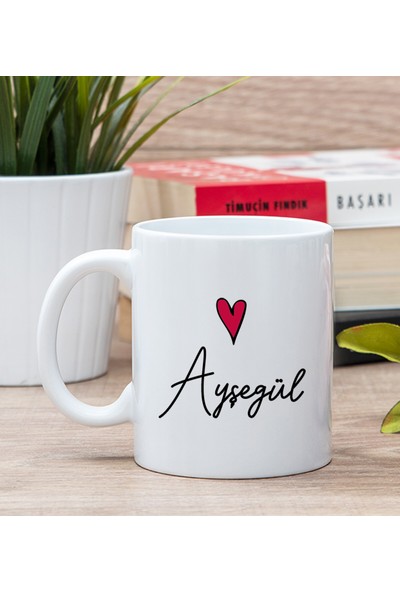 Hediye Dükkanı Kişiye Özel İsim Yazılı Minik Kalpli Beyaz Kupa Bardak Hediye Dükkanı Kişiye Özel İsim Yazılı Minik Kalpli Beyaz Kupa Bardak