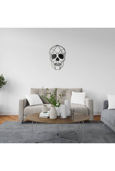 LandiWork Kurukafa Dekoratif Lazer Kesim Ahşap Duvar Dekoru LandiWork Kurukafa Dekoratif Lazer Kesim Ahşap Duvar Dekoru