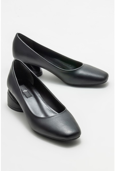 Elle Shoes Siyah Kadın Topuklu Ayakkabı