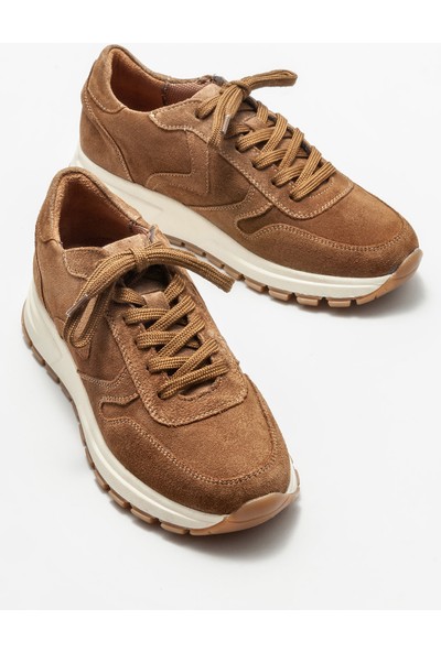 Elle Shoes Elle Taba Deri Kadın Spor Ayakkabı Elle Shoes Elle Taba Deri Kadın Spor Ayakkabı