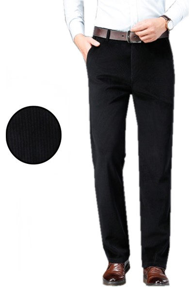Varetta Erkek Siyah Kadife Ince Fitilli Klasik Kesim Cepli Pantolon Varetta Erkek Siyah Kadife Ince Fitilli Klasik Kesim Cepli Pantolon