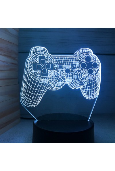Wuzan 3D Gamepad Modeli Gece Lambası (Yurt Dışından)