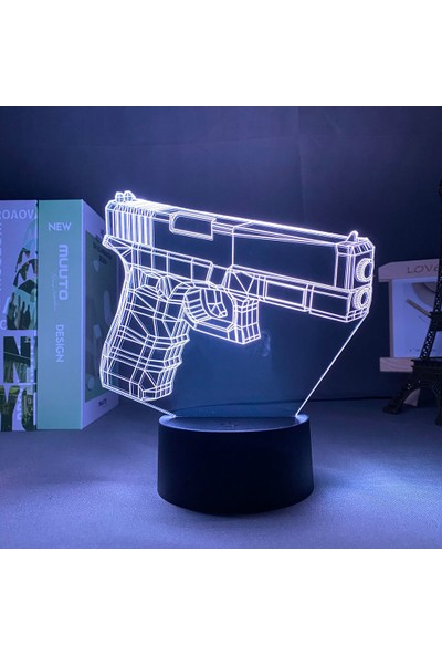 Wuzan 3D Tabanca Modeli Gece Lambası (Yurt Dışından)