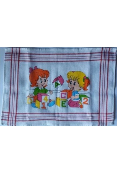 Ustası Antepte Okul Beslenme Örtüsü Kız Çocuk 35 x 50 cm 3 Adet
