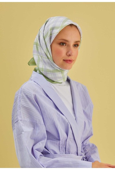 Fresh Scarfs Pastel Ekose Desen Eşarp Çağla Fresh Scarfs Pastel Ekose Desen Eşarp Çağla