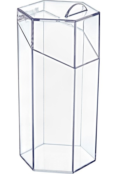 Homedius Organizer Kapaklı Fırça Düzenleyicisi ŞEFFAF-11X11