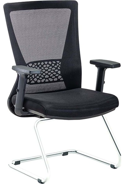 Uzay Ofis Force File Bekleme Koltuğu Siyah