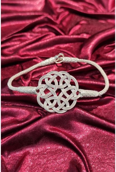 Aykat Kazaziye Bileklik Gümüş Kadın Bilekliği Aşk Düğümü Bilezik BLK-339
