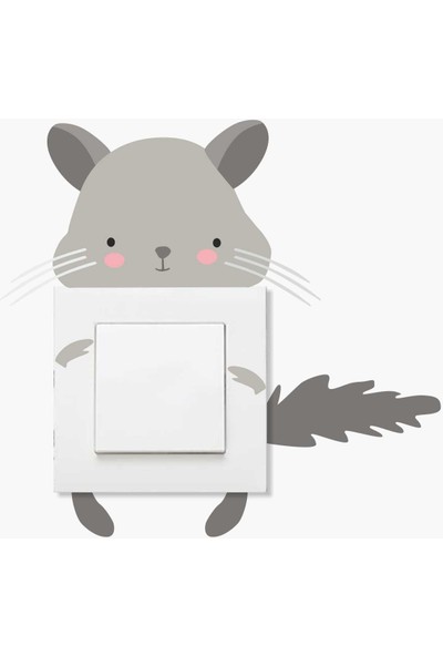 Piksel Grafik Farecik Priz Sticker