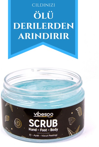 Vibesoo Canlandırıcı & Yumuşatıcı El, Ayak, Vücut Bakım Manikür Pedikür Peeling VB0002 Vibesoo Canlandırıcı & Yumuşatıcı El, Ayak, Vücut Bakım Manikür Pedikür Peeling VB0002