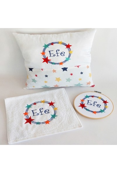 Miyaevent Isme Özel Yastıklı Set Yıldızlı