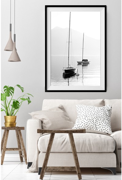 Kate Louise 3 Boyutlu Gerçek Çerçeveli Paspartu Görünümlü 40 x 60 cm Mdf Tablo