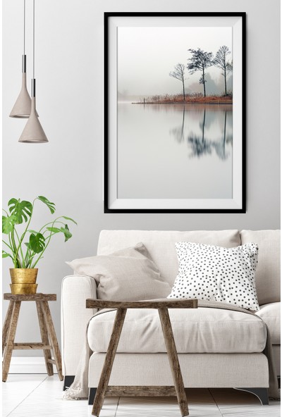 Kate Louise 3 Boyutlu Gerçek Çerçeveli Paspartu Görünümlü 40 x 60 cm Mdf Tablo